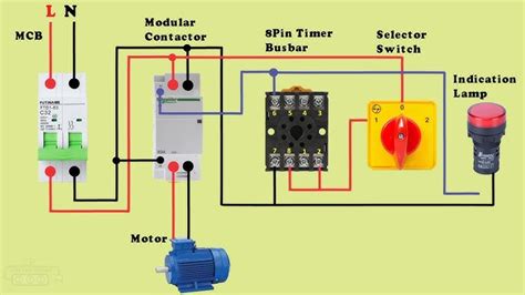 On Video Modular Contactor Connection With Single Phase Motor