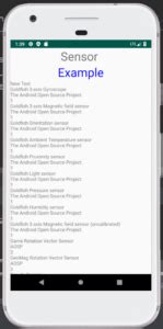 Android Sensor Tutorial W Schools