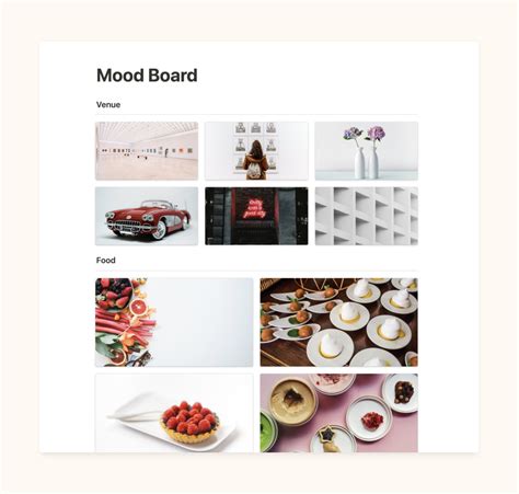 Notion Template Gallery Mood Board Templates Notions