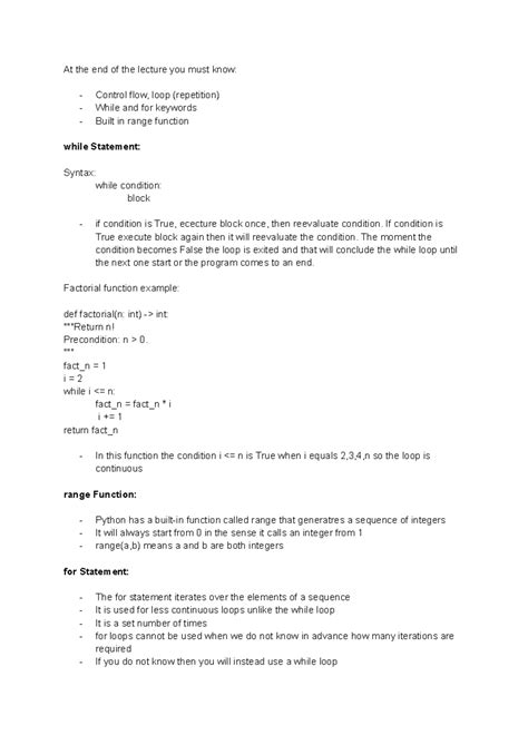 Ecor 1041 Lecture 9 Notes 2024 02 08 At The End Of The Lecture You Must Know Control Flow