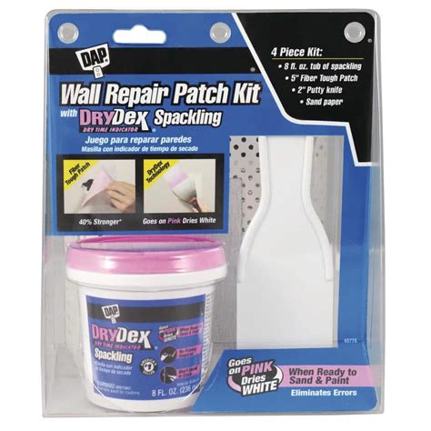Dap Drydex 8 Oz Dry Time Indicator Wall Repair Patch Kit 12345 The