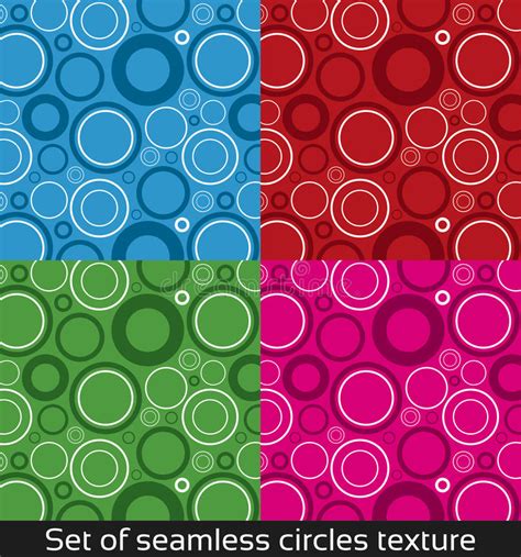 Seamless Vector Pattern With Colorful Circles Stock Vector Illustration Of Circle Dark 30537306
