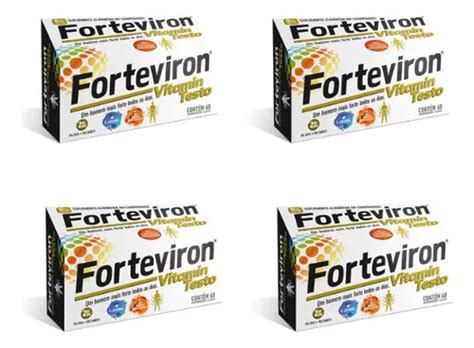 Kit 4 Forteviron Vitamin Testo 60 Comprimidos Frete grátis