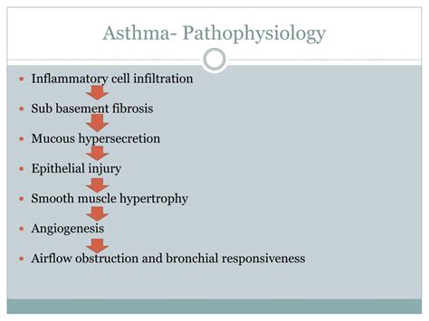 Bronchial Asthma Pathophysiology Schematic Diagram Pathophys