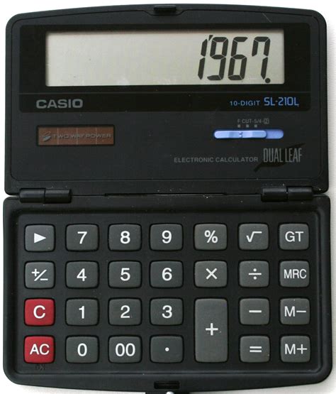 Casio Sl 210l Calculatrice Lcd Casio Sl210l Bibliothèque Des