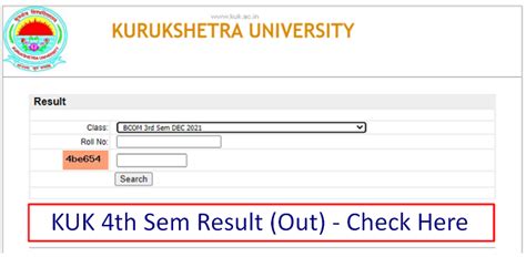 Kuk 4th Sem Result 2023 Out यहाँ देखें Kurukshetra University Results Univexamresult
