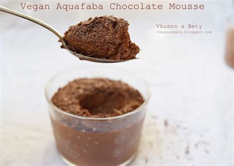 Вкусно с Бети Веган шоколадов мус с аквафаба Vegan Aquafaba Ch Mousse De Chocolate