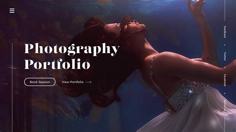 Photography Portfolio Sample Website Mockup Behance