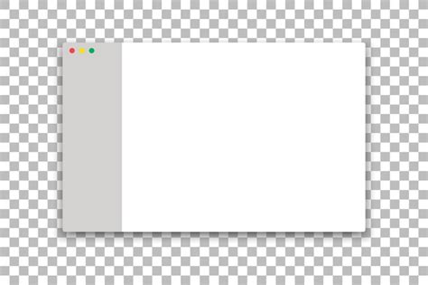 웹 브라우저 창 빈 브라우저 창 템플릿입니다 프리미엄 벡터