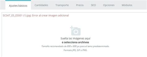 Error Al Cargar Foto Error Al Crear Imagen Adicional Discusión