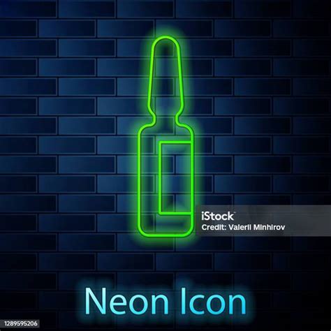 벽돌 벽 배경에 고립 된 빛나는 네온 라인 치통 진통제 태블릿 아이콘 치아 관리 약 캡슐 알 약 및 약물 약국 디자인 벡터 건강 진단에 대한 스톡 벡터 아트 및 기타 이미지