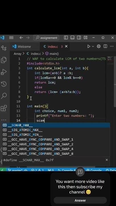 C Programming Finding Lcm Of Two Numbers Daily Coding Music