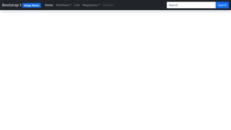 Bootstrap 5 Mega Menu