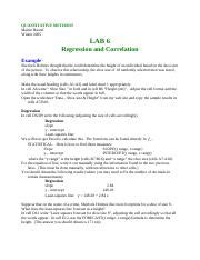 Regression And Correlation Analyzing The Relationship Between Course Hero