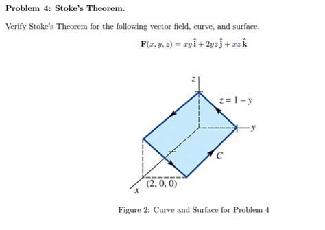 solved problem 4 stoke s theorem verify stoke s theorem for