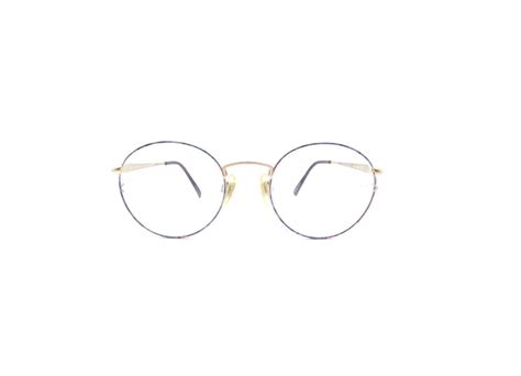 Givenchy Rare Vintage Gold 90s Round Frames Givenchy Pink Blue Purple