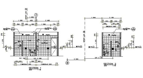 Wall Tiling Detail Drawing Given In This Drawing Download This 2d