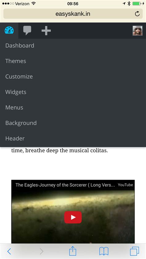 Customize Menus Menu Customizer IPhone Make WordPress Test