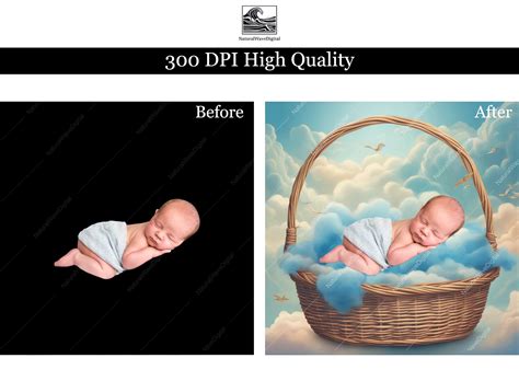 16 Blue Cloudy Sky Newborn Backdrops Fantasy Cloud Background Newborn