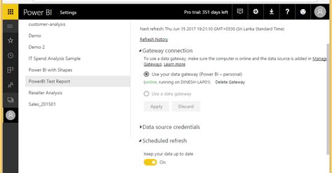 Dinesh S Blog Being Compiled Power BI Scheduled Refresh Section Is Not Available In