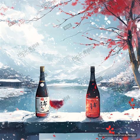 Ai创作图雄黄酒插画 酒类插画 黄酒包装插画 荔枝酒插画 酒类雅宴背景 果酒插画 梅酒插画 酒水插画 樱花酒 酒桌插画 酒包装插画背景 新年氛围贺图 古风酿酒 酿春酒 果饮酒插画nipic