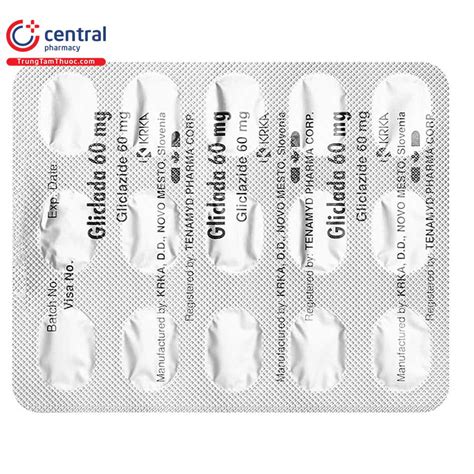 ChÍnh HÃng Thuốc Gliclada 60mg điều Trị Tiểu đường Typ Ii