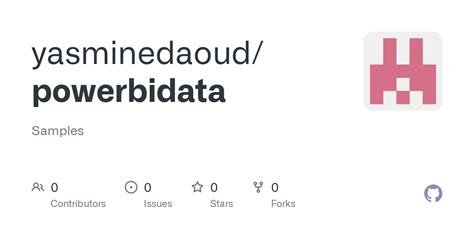 GitHub Yasminedaoud Powerbidata Samples