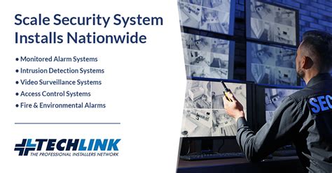 Scale Commercial Security System Installations Techlink Services