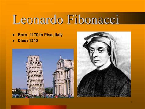 Ppt Leonardo Fibonacci Powerpoint Presentation Free Download Id