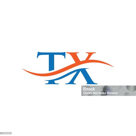 Tx 편지 비즈니스 및 회사 정체성에 대 한 로고연결 초기 문자 Tx 로고 벡터 템플릿입니다 결정체에 대한 스톡 벡터 아트 및