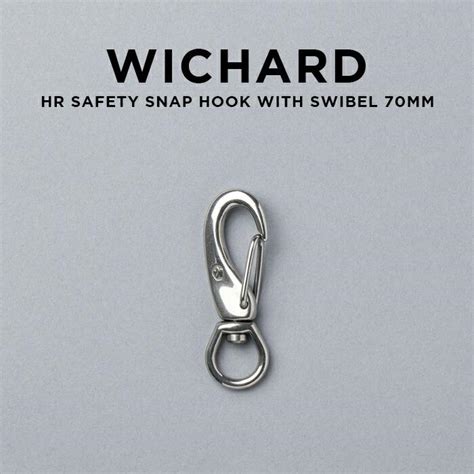 Wichard Hr Safety Snap Hook With Swibel 70mm ウィチャード セーフティスナップ フック スイベル
