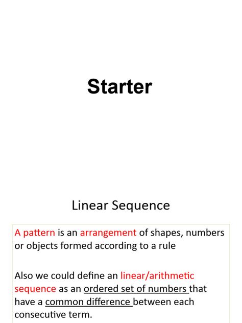 G7 Linear Sequences Growing Patterns Pdf