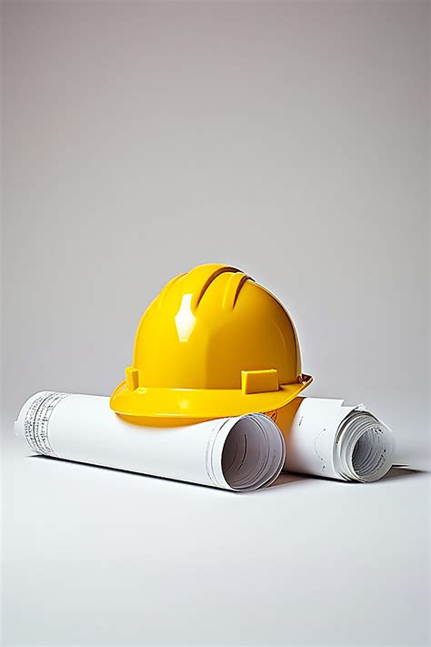 흰색 파이프와 종이 계획이 있는 건설 헬멧 배경 배경 화면 및 일러스트 무료 다운로드 Pngtree