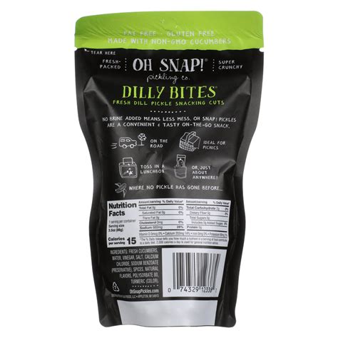 Oh Snap Dilly Pickle Bites 35oz Grocery Fast Delivery By App Or Online