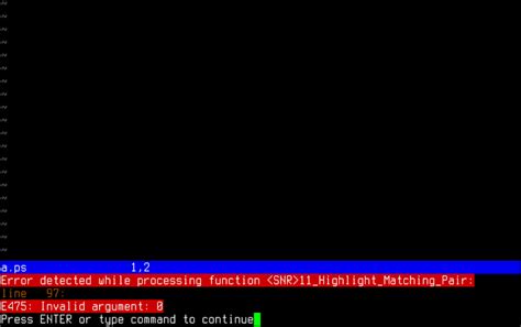 Postscript Match Parentheses Error Issue Vim Vim GitHub