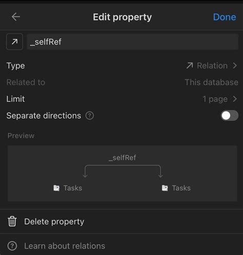 Is There A Way To Add Self Relation To An Entry Produced Via Database