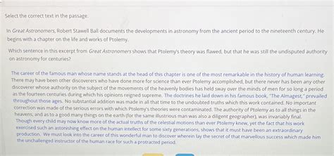 [solved] Select The Correct Text In The Passage Select The Correct