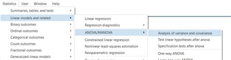 One Way Repeated Measures Anova In Stata Example Guide