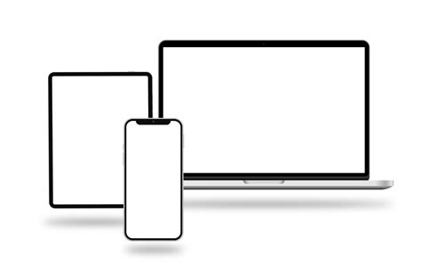 Isolated Plain Tablet Smartphone And Laptop 12628130 Png