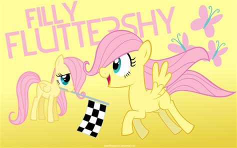 Filly Fluttershy Wallpaper By Adamlikesponies On Deviantart