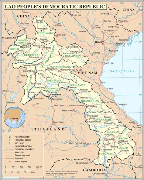 Khám Phá [siêu Tổng Hợp] Bản đồ đất Nước Lào Laos Khổ Lớn Phóng To