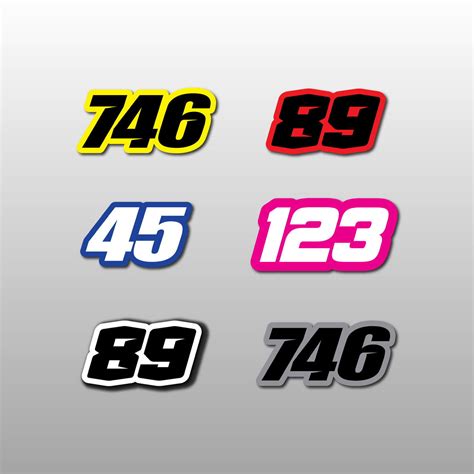 Contour Cut Numbers Motopro Graphics