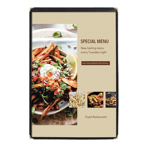 Double Sided Menu Cover Deflecto