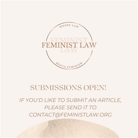 Feministlaw Feminism Law Submissions Podcast Articles Weneedyou