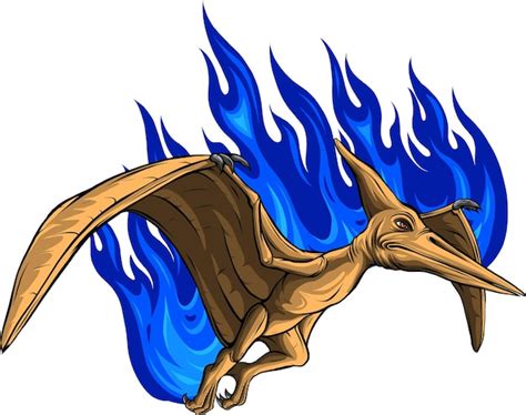 Premium Vector Illustration Of A Pteranodon Flying Dinosaur