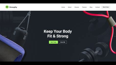 Reactjs Gym Free Website Template Working Demo Youtube