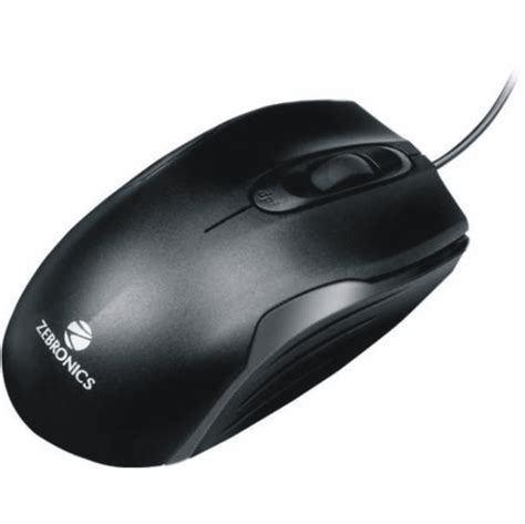 Zebronics Alex Wired Optical Mouse Usb 2 0 Black