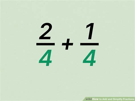 3 Ways To Add And Simplify Fractions WikiHow