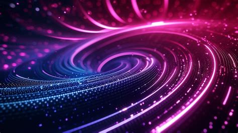 Premium Ai Image Neonlit Curves Creating Dynamic And Futuristic Abst Wallpaper