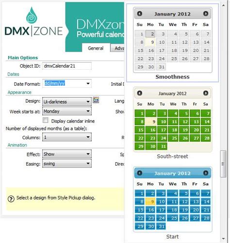 Dmxzone Calendar Reference Articles Dmxzonecom